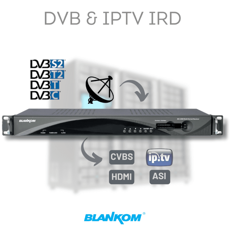 IRD - Low-cost Professional RF and IPTV Receiver | BLANKOM IRD-2000